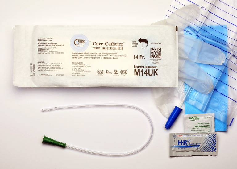 CATHETER 14FR 16" STRAIGHT TIP MALE KIT | Male Catheters